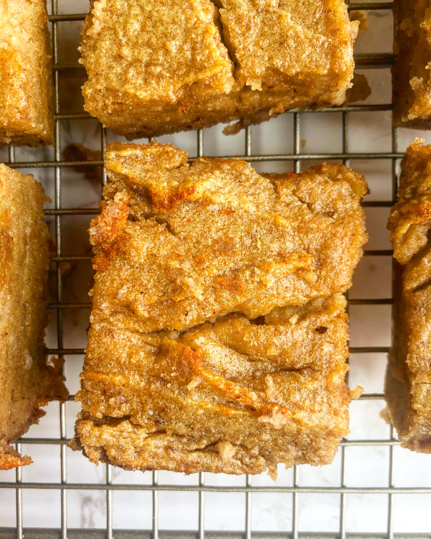 Spongey Cake Bars - Ash Eats