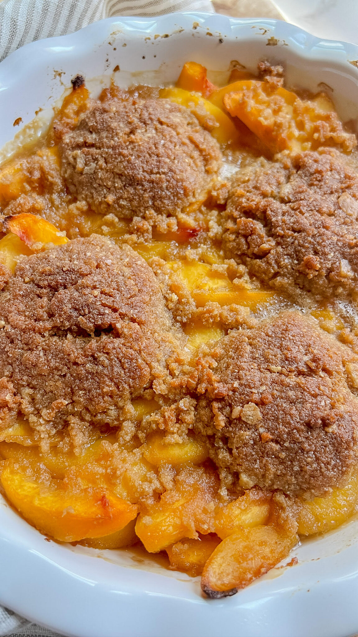 Animal-Based Peach Cobbler - Ash Eats