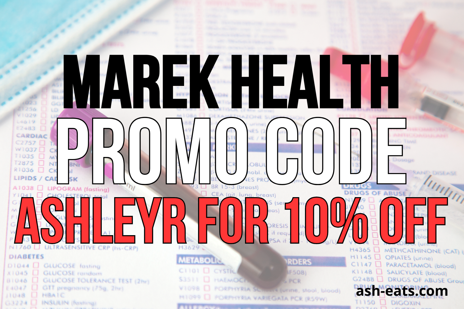 Marek Health Promo Code: ASHLEYR for 10% Off