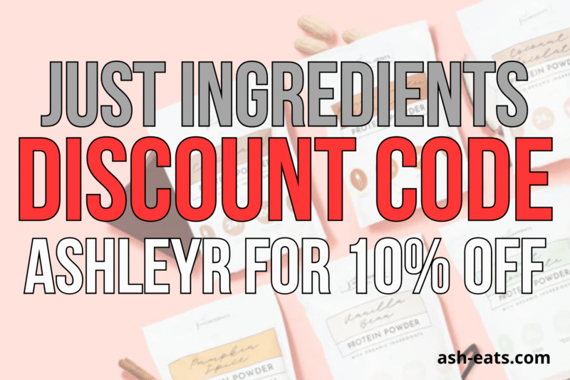 Just Ingredients Discount Code: ASHLEYR for 10% Off