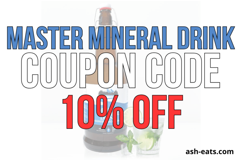 Master Mineral Drink Coupon Code: "ASH" for 10% Off